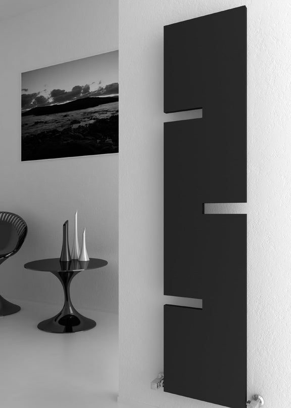 Reina Fiore Steel Anthracite Vertical Designer Radiator ...