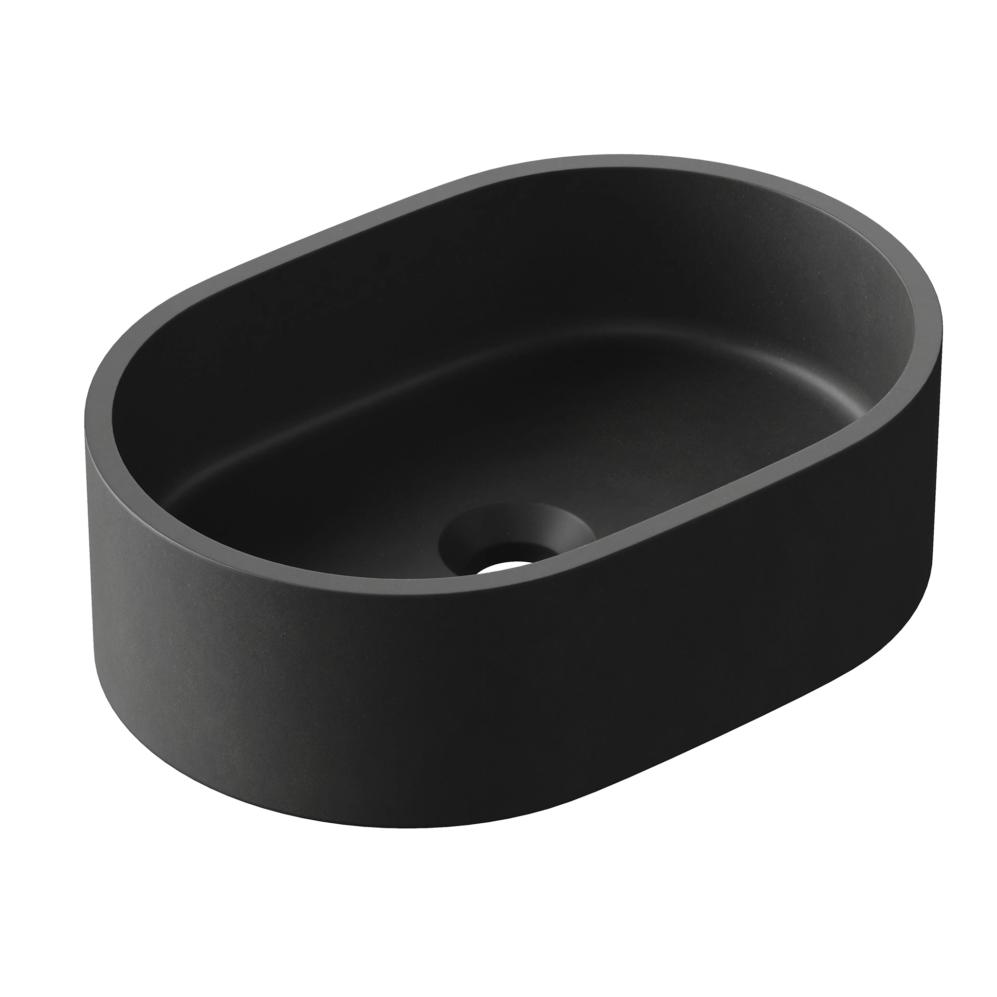 Hib - Concrete Vessel Basin - Onyx Black – Designerbathroomstore